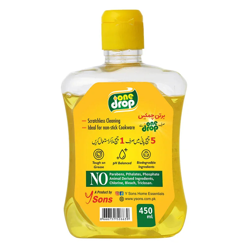 One Drop Dish Wash Gel – Y Sons Home Essentials